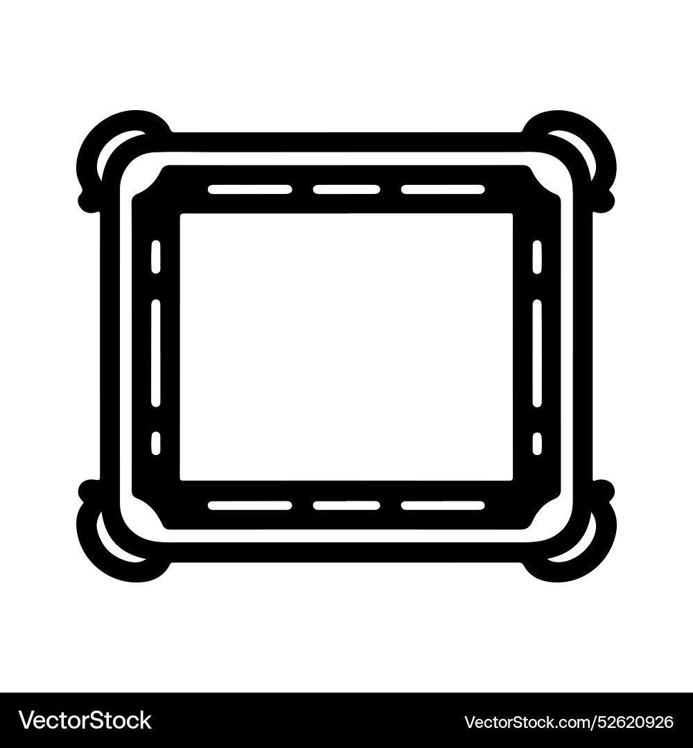 Frame silhouette Royalty Free Vector Image - VectorStock