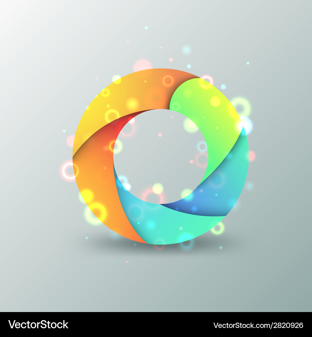 Modern capital letter o Royalty Free Vector Image