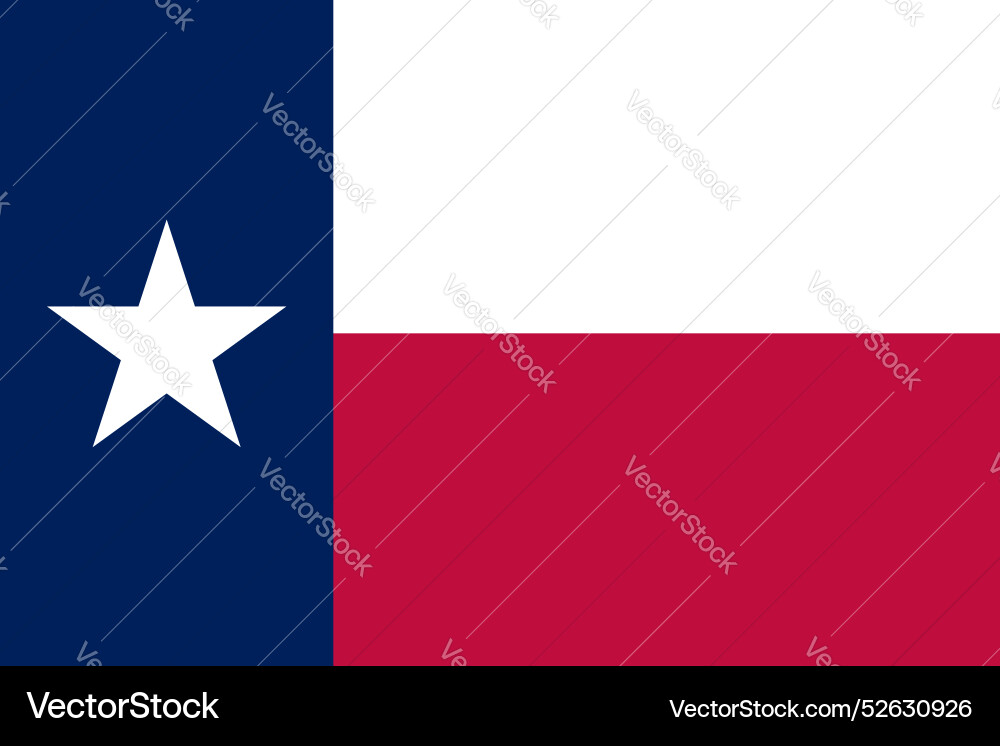 Texas State Flag Royalty Free Vector Image - VectorStock
