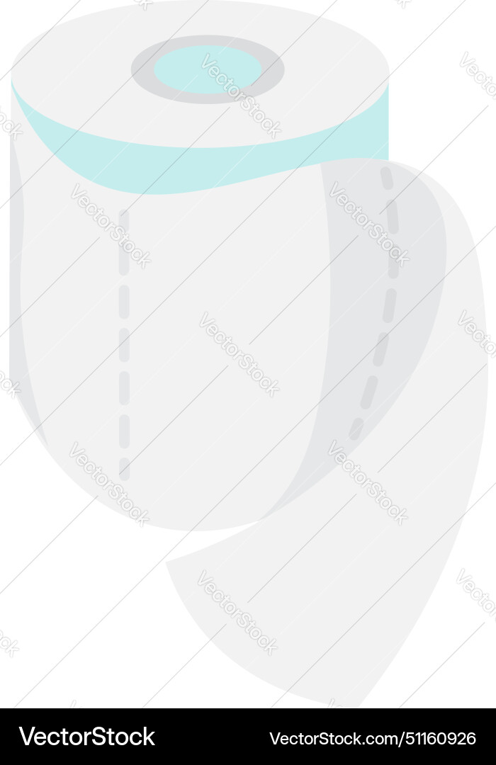 Toilet paper roll icon hygienic perforated Vector Image