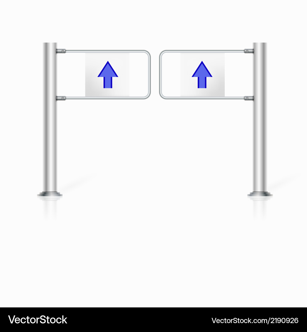 Turnstile Royalty Free Vector Image - VectorStock