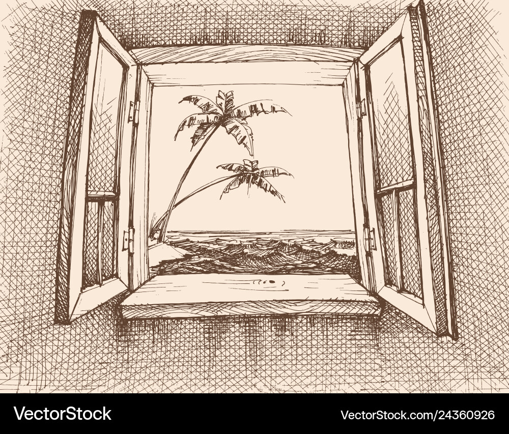 Window View Drawing
