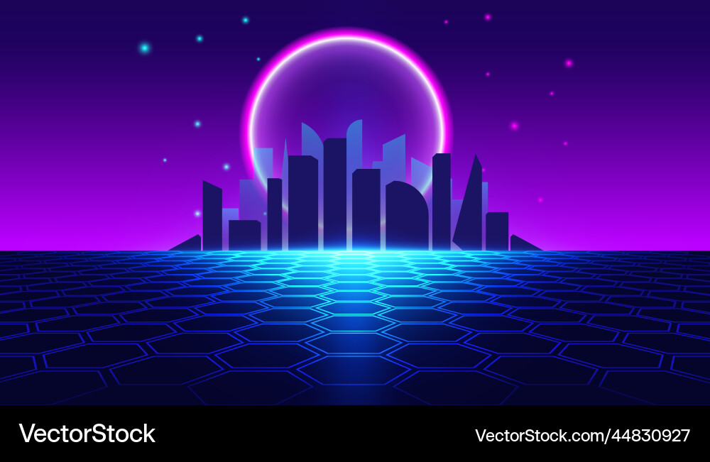 Abstract backgrounds 80s retro virtual reality Vector Image
