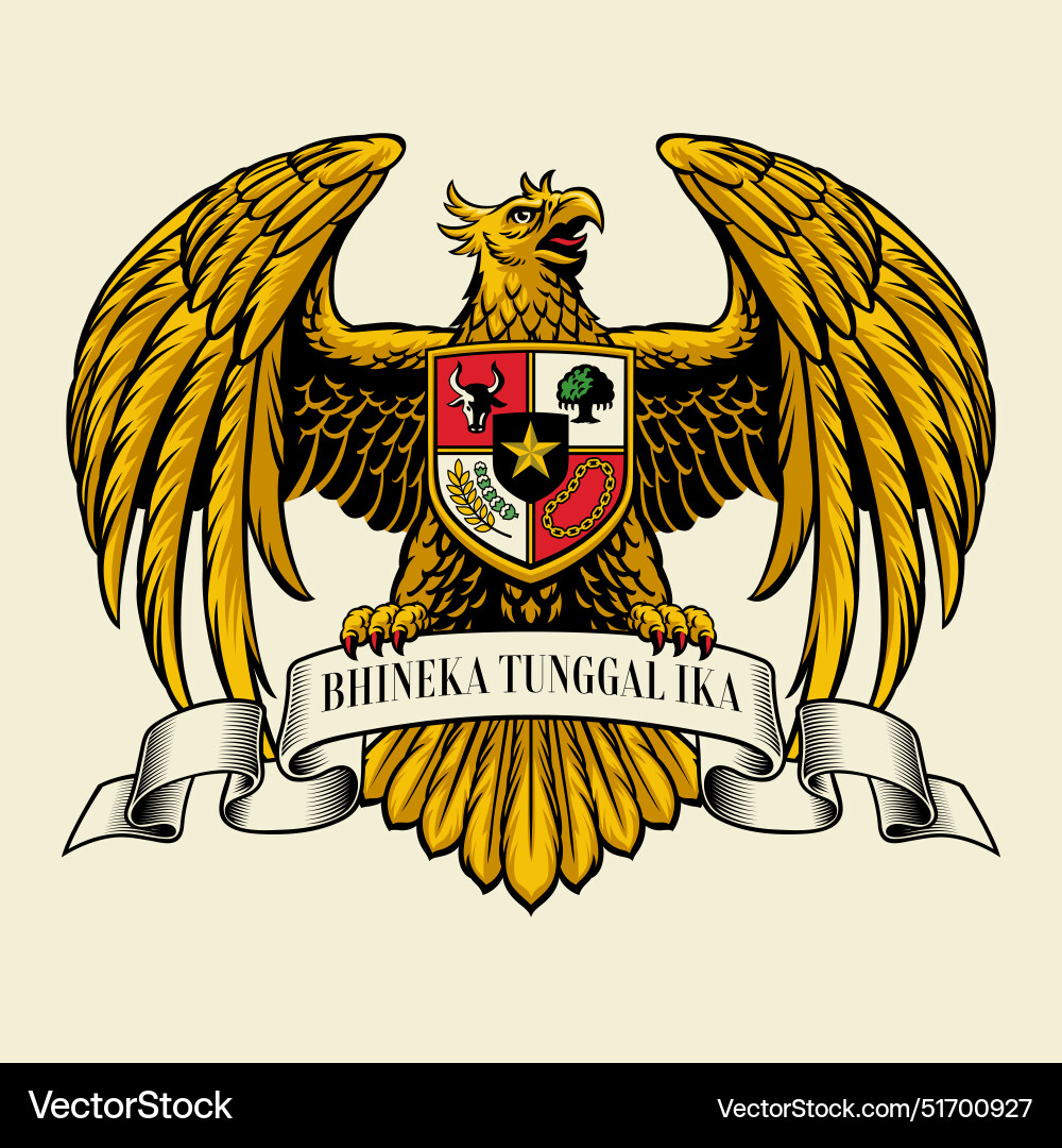 Design - garuda expanded Royalty Free Vector Image