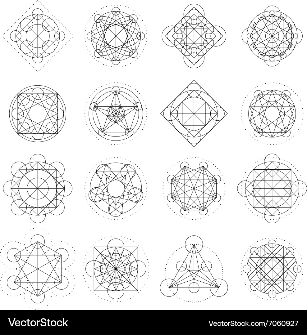 Mystical Runes & Symbols Royalty Free Vector Image