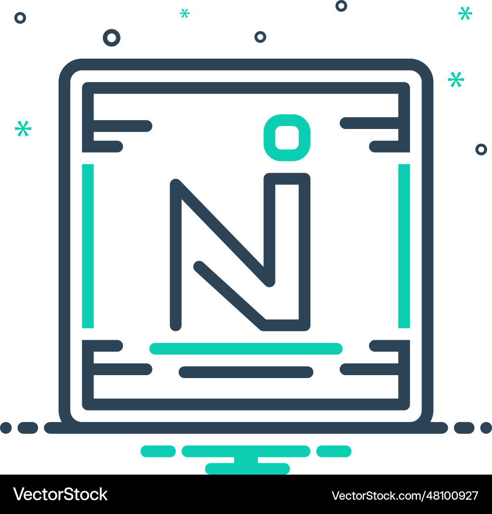 Ni Royalty Free Vector Image - VectorStock