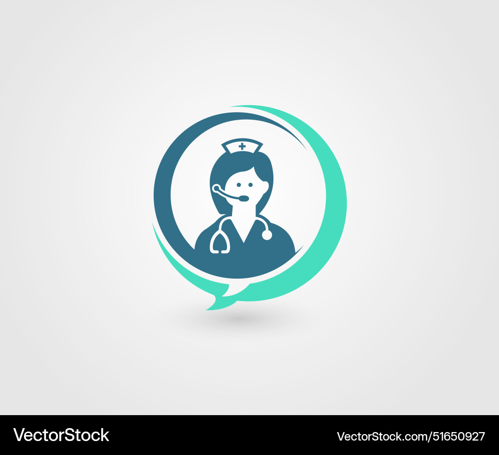 Nursing healthcare logo designs template Vector Image
