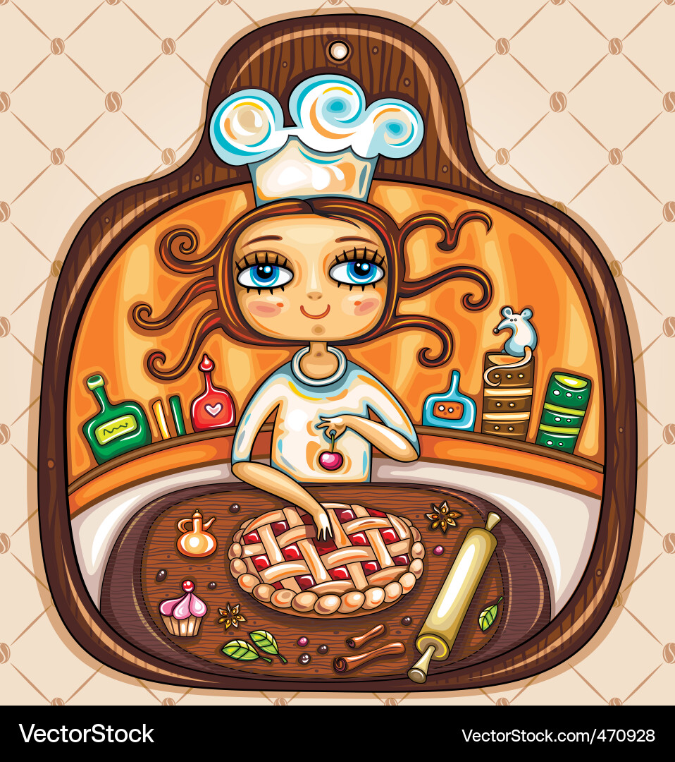 Baking Girl Vector Images (over 4,000)
