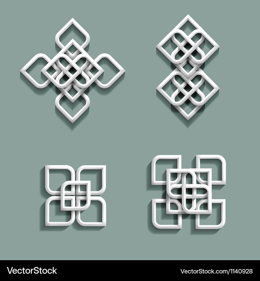 Islamic Geometric Ornaments Royalty Free Vector Image