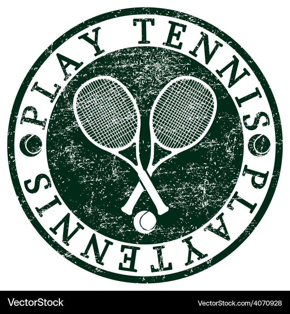Tennis Racket Print Royalty Free Vector Image - VectorStock