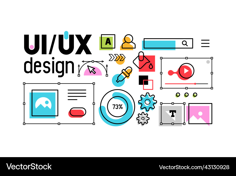 Ui-ux development design concept Royalty Free Vector Image Ui-ux development design concept Royalty Free Vector Image