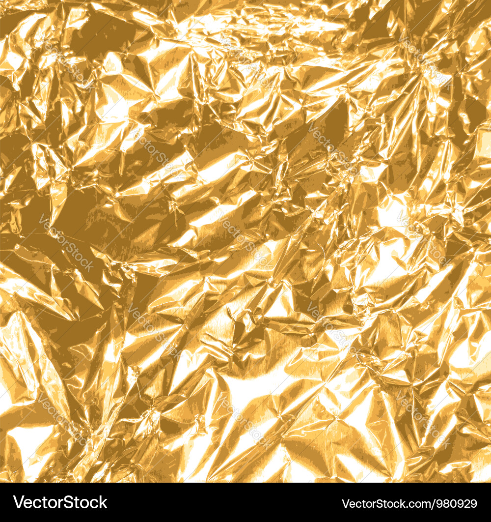 Gold foil texture Royalty Free Vector Image - VectorStock