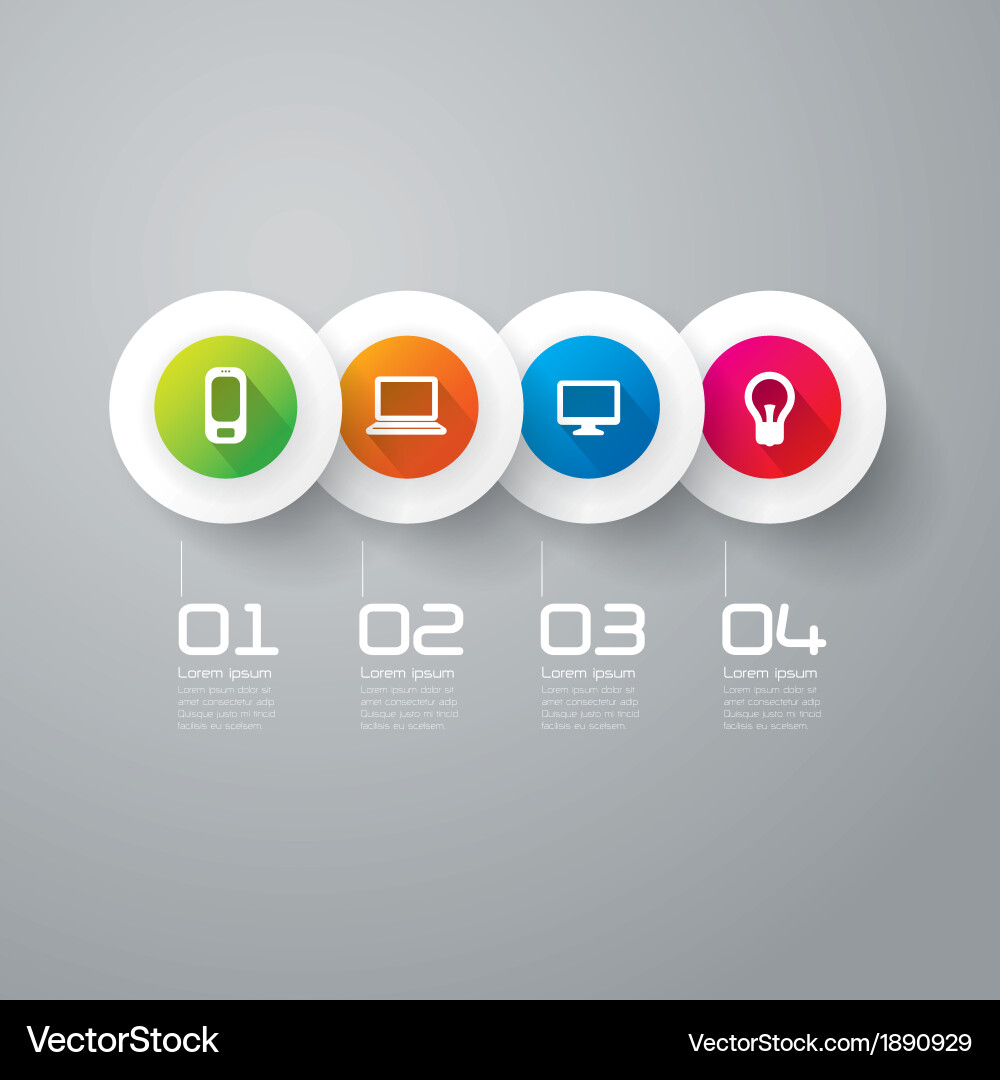 Infographic Template Royalty Free Vector Image