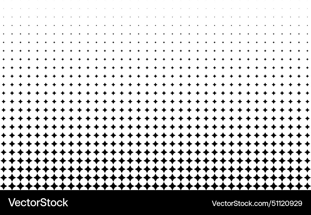 Star shape with halftone dots effects Royalty Free Vector