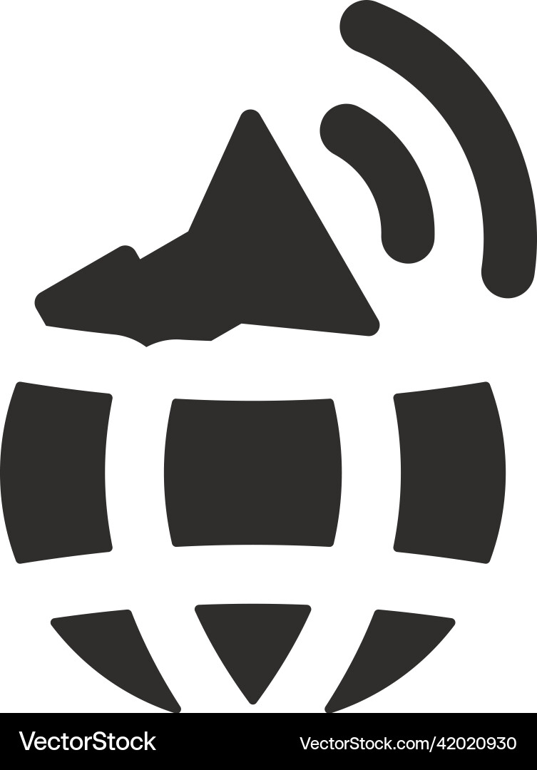 Advertisement local market icon on white Vector Image