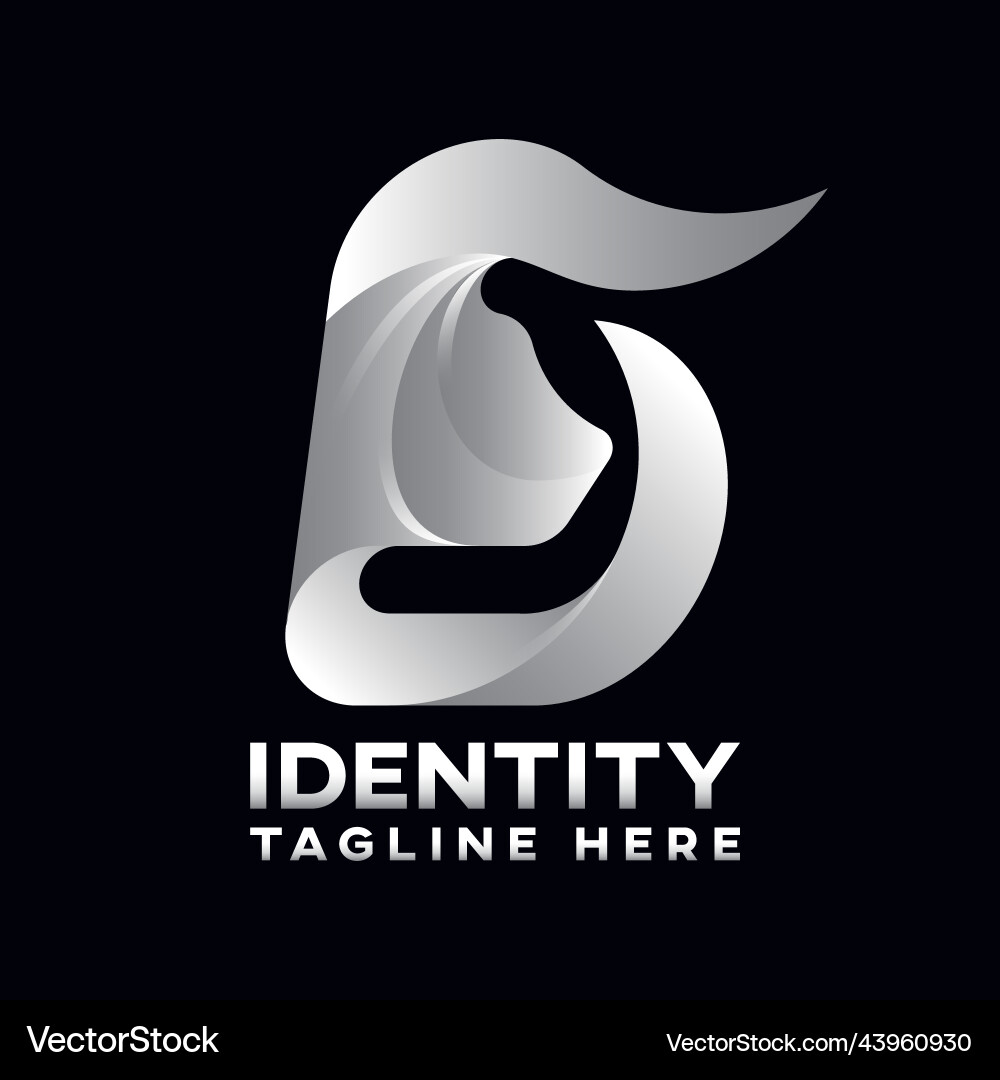 Awesome letter g bull head logo Royalty Free Vector Image