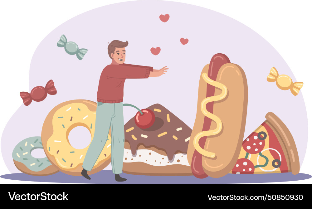 Bad habits cartoon Royalty Free Vector Image - VectorStock