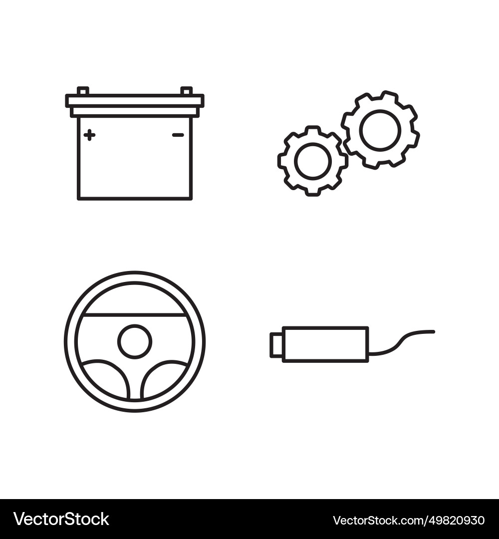 Car garage kit icon logo design Royalty Free Vector Image