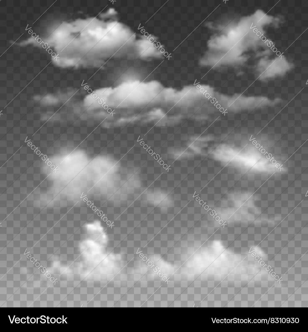 Clouds with sun set Royalty Free Vector Image - VectorStock