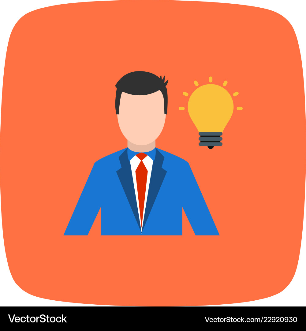 Creative man icon Royalty Free Vector Image - VectorStock
