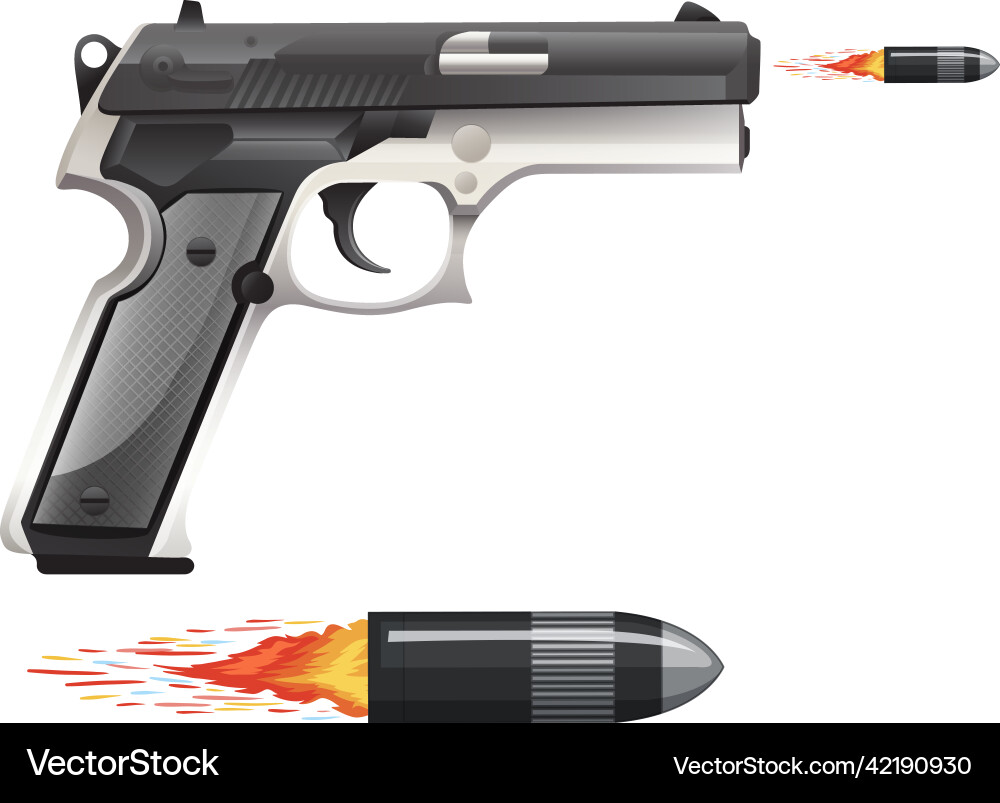 Gun Firing A Bullet Hd
