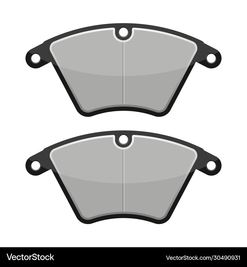 Brake pads Royalty Free Vector Image - VectorStock