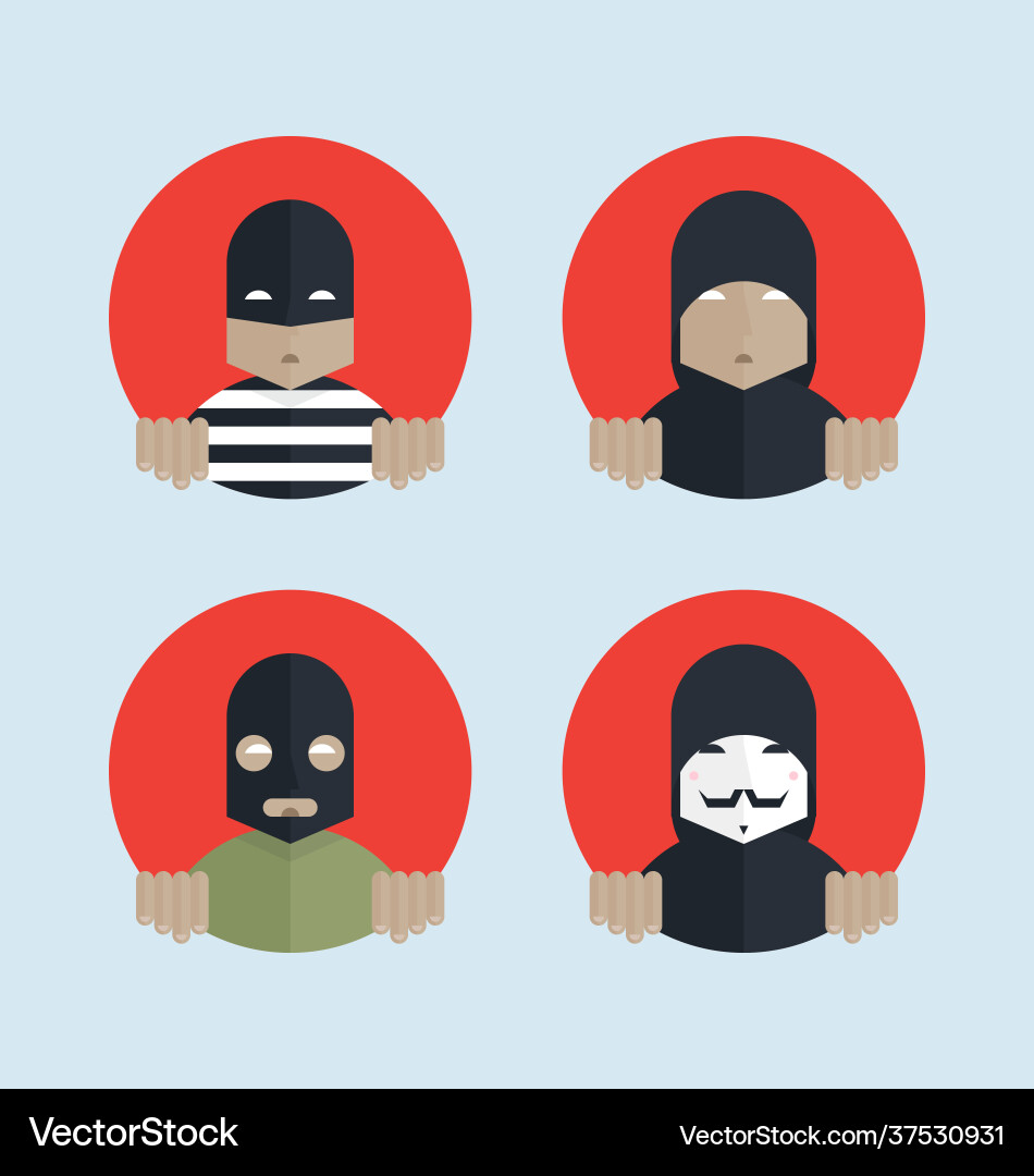 Cyberattacker Lizenzfreies Vektorbild - VectorStock