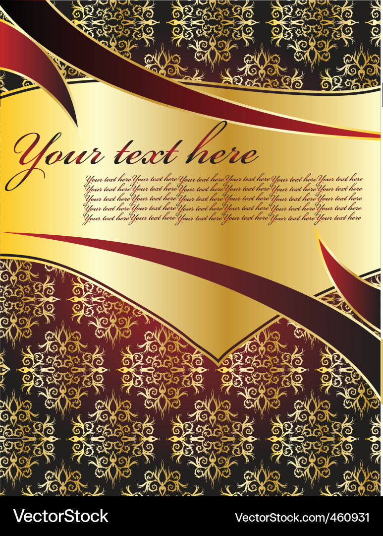 Gold background Royalty Free Vector Image - VectorStock