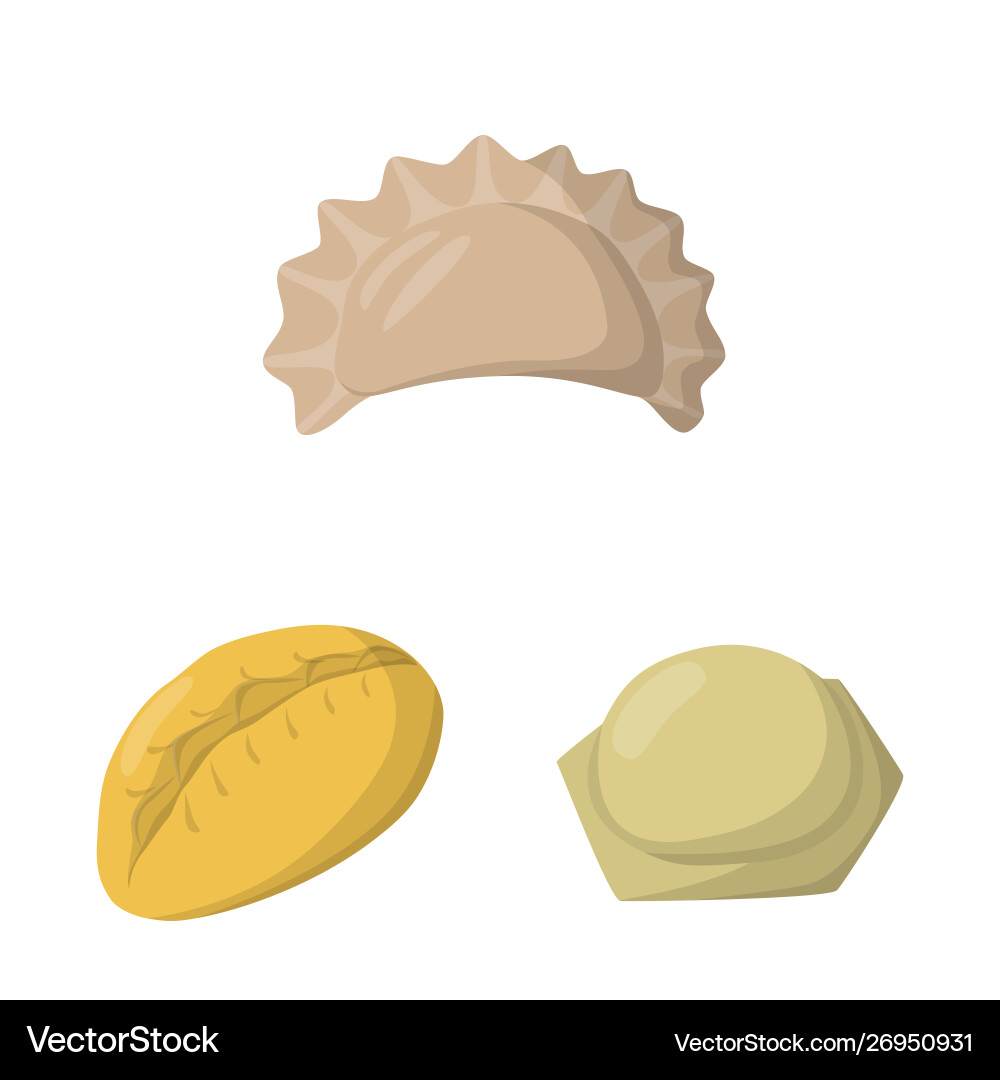 Isolated object dumplings and food icon Royalty Free Vector