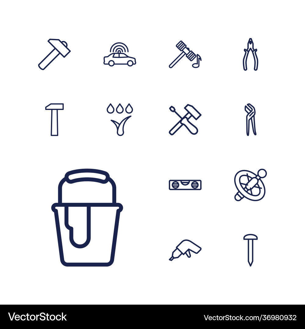 13 repair icons Royalty Free Vector Image - VectorStock
