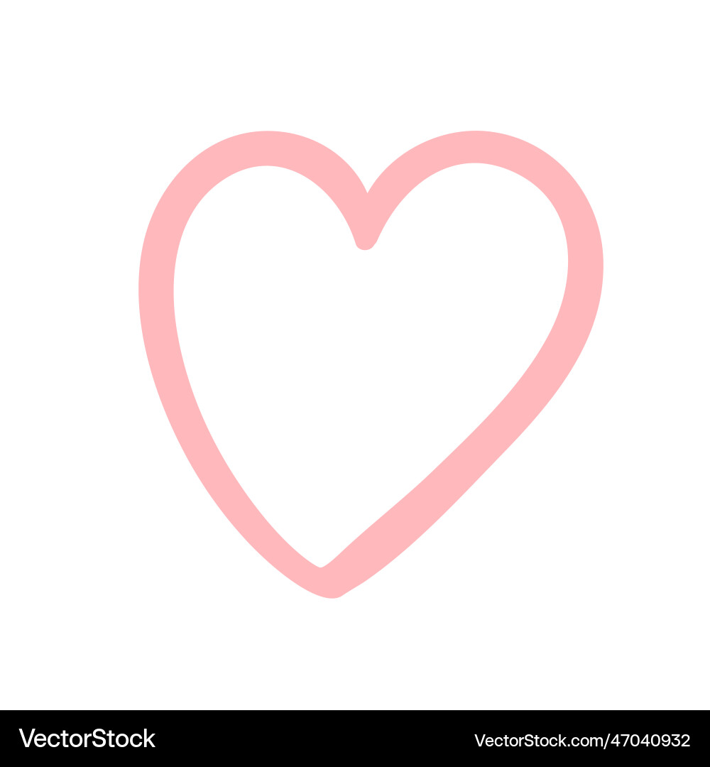 Black heart shape Royalty Free Vector Image - VectorStock