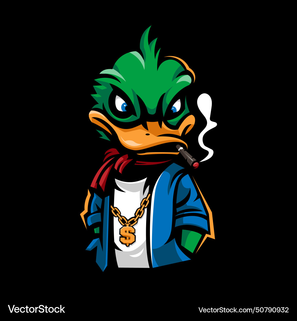 Duck cartoon Royalty Free Vector Image - VectorStock