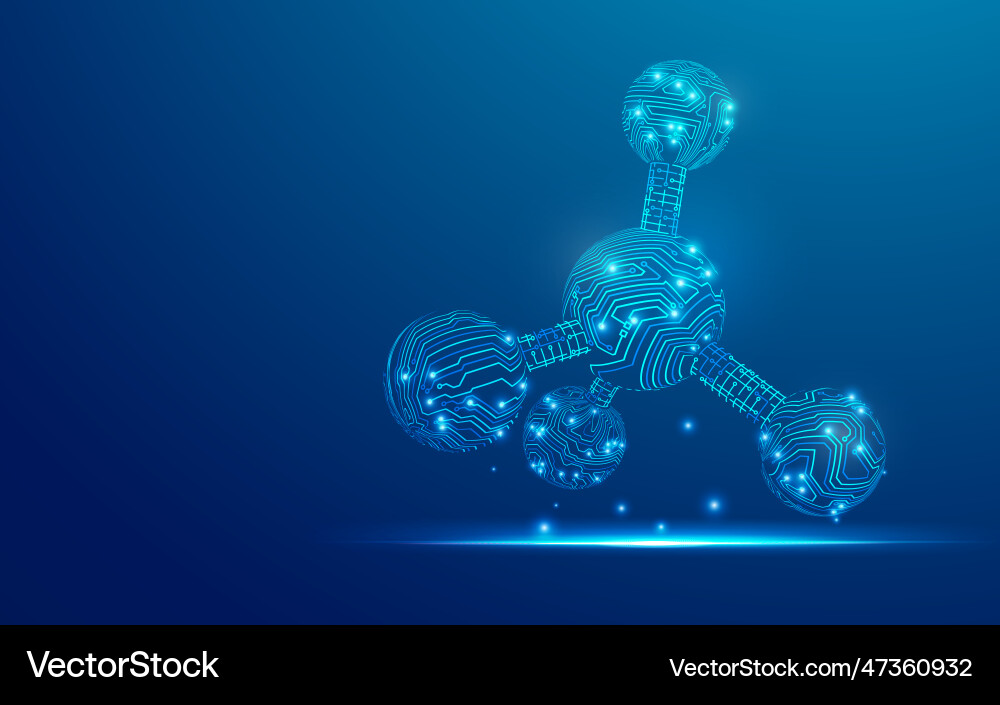 Electricmolecule Royalty Free Vector Image - VectorStock