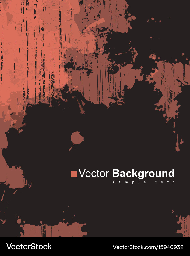 Red Ink Splatter Background Royalty Free Vector Image