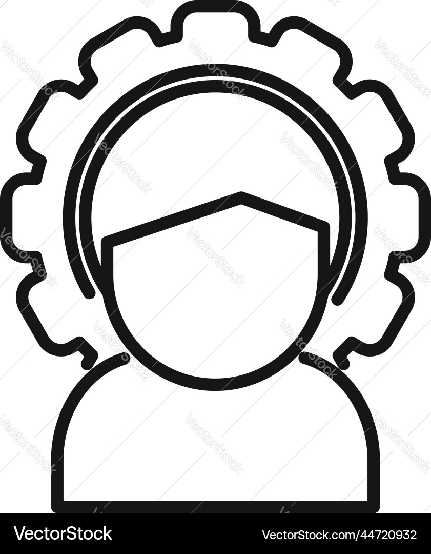 Service client icon outline review star Royalty Free Vector