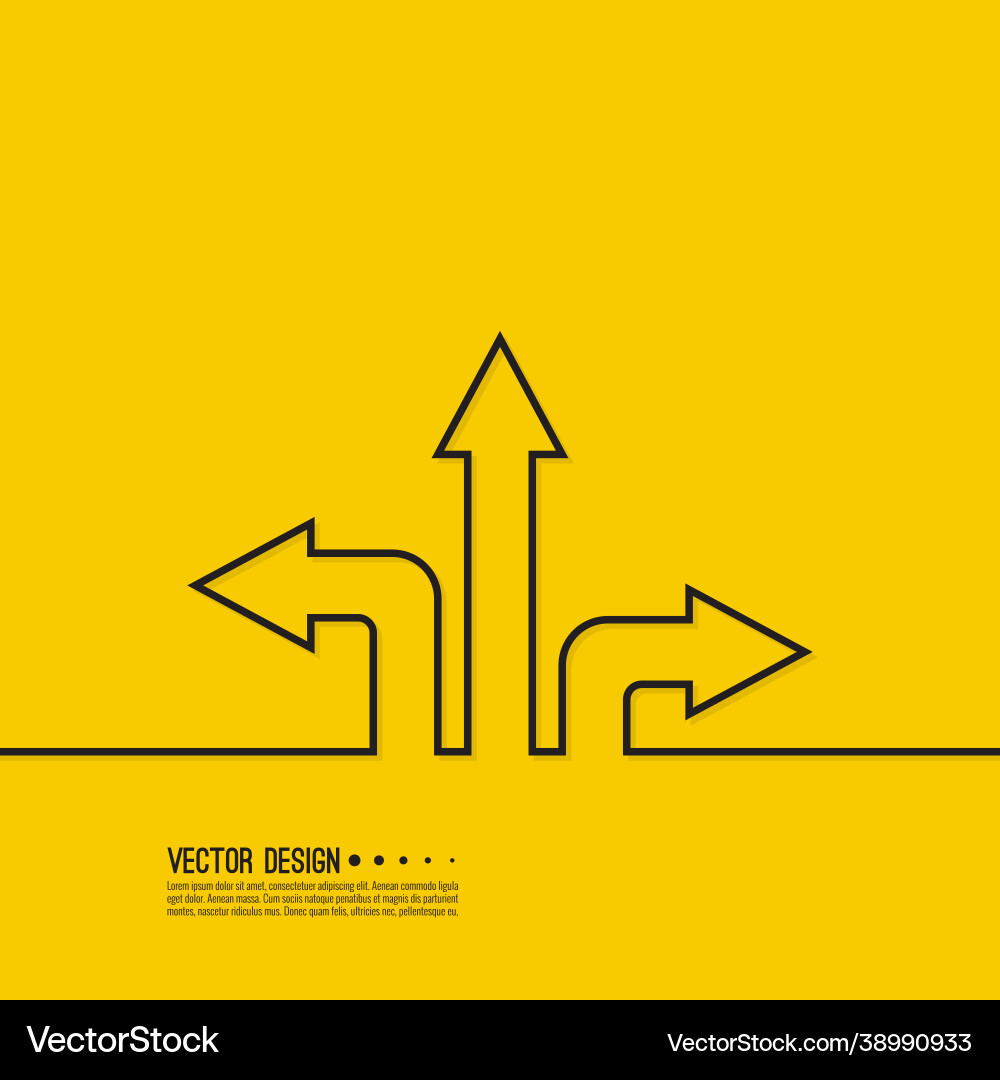 Background with direction arrows Royalty Free Vector Image