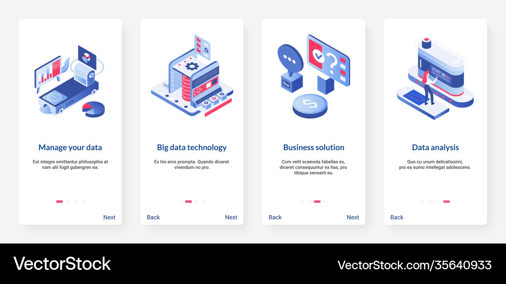 Big Data Management Technology Royalty Free Vector Image
