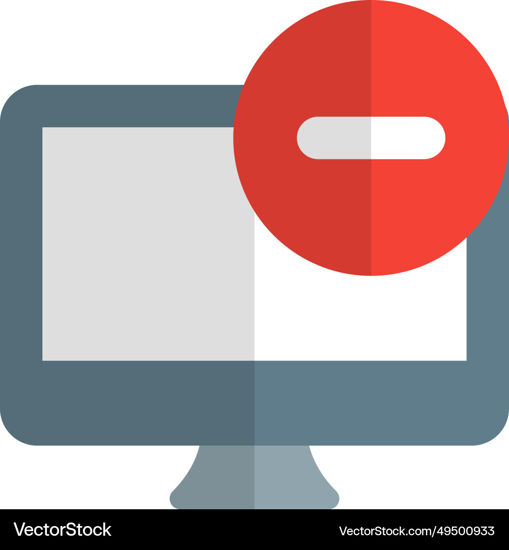 Delete or removal of unnecessary folders Vector Image