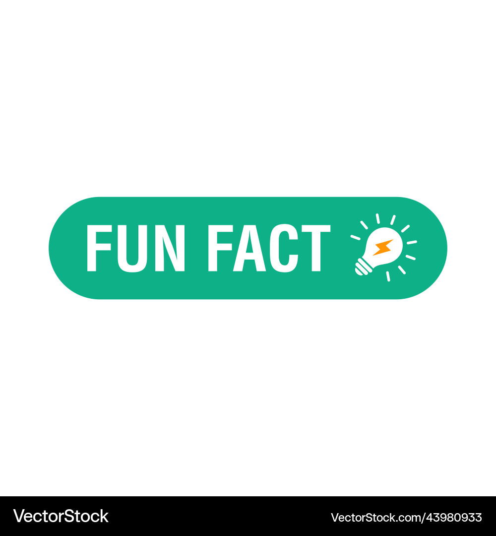 Fun fact simple label template post Royalty Free Vector