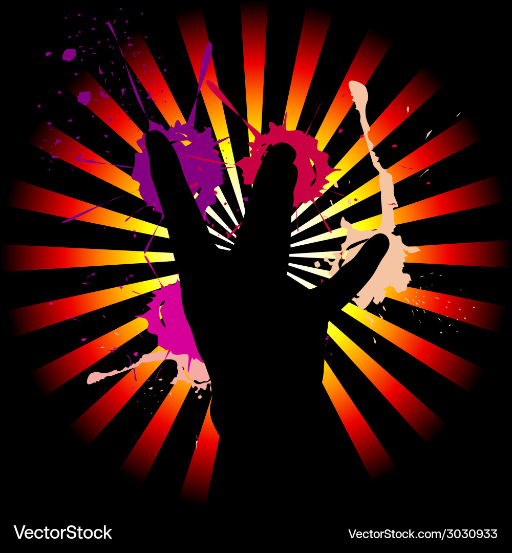 West coast hand sign Royalty Free Vector Image