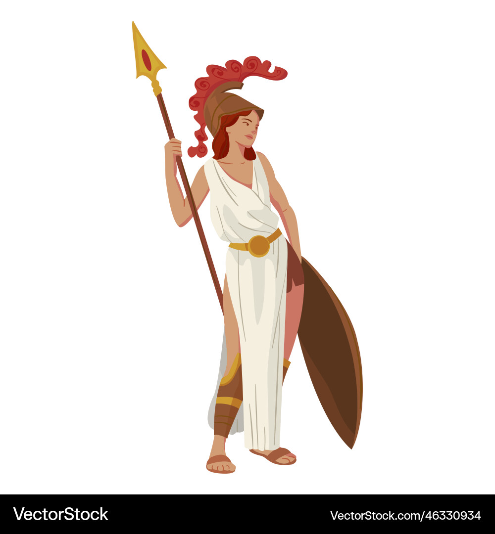 Athena greek god Royalty Free Vector Image - VectorStock