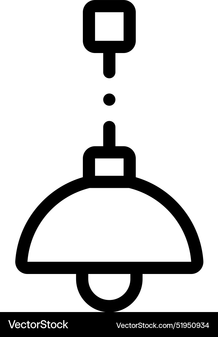 Ceiling lamp icon thin linear style design Vector Image Ceiling lamp icon thin linear style design Vector Image