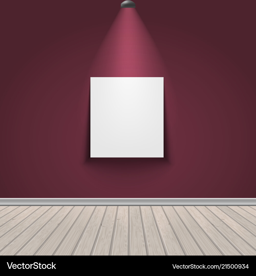 Gallery exhibition interior Royalty Free Vector Image