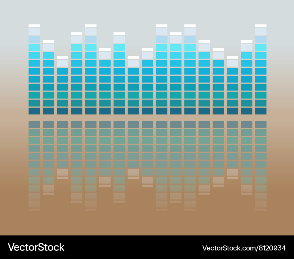 Music volume flat background Royalty Free Vector Image