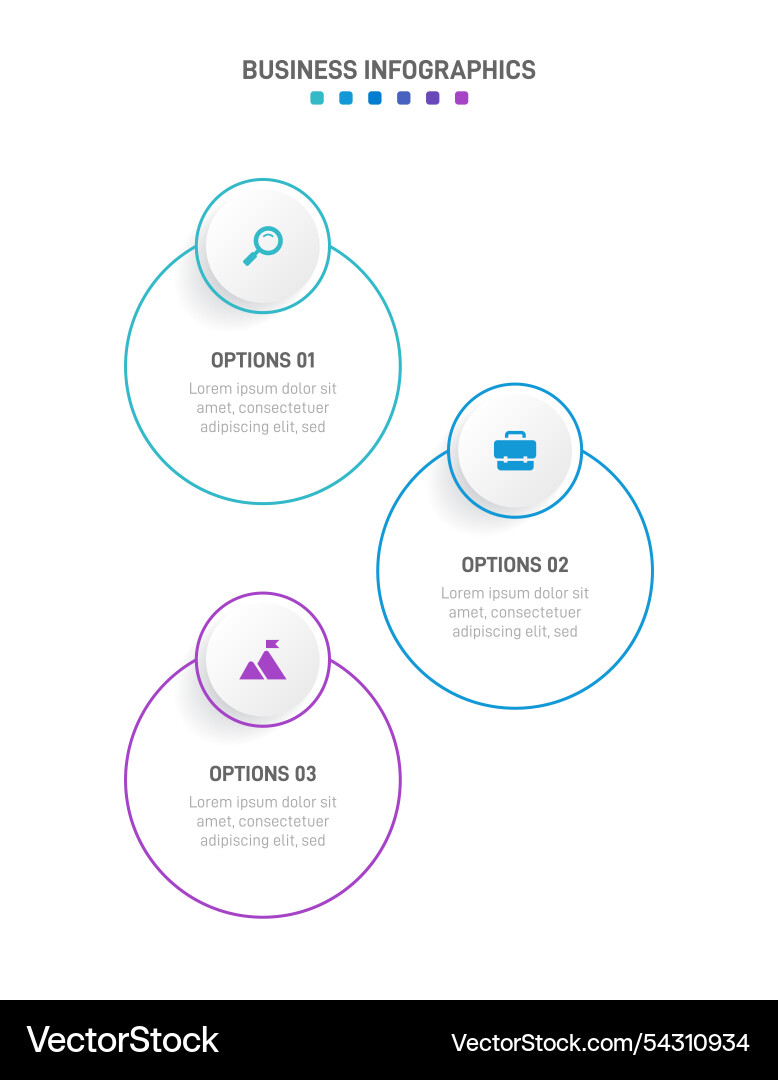 Vertical progress bar featuring 3 arrow-shaped Vector Image