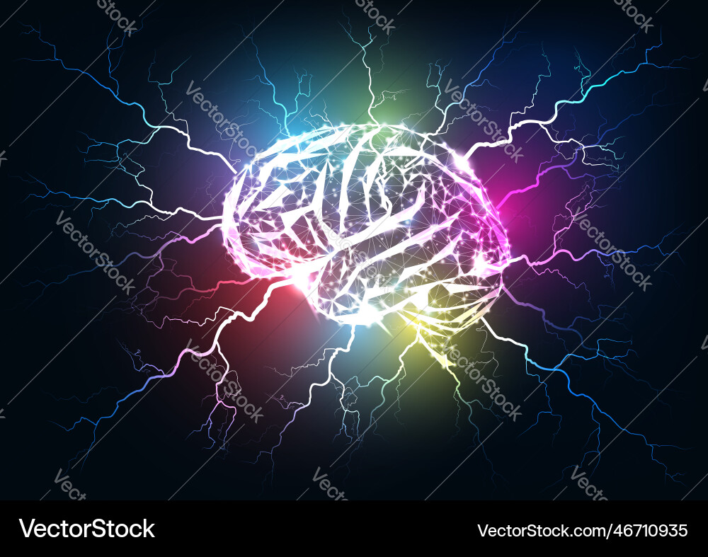 Concept of neuroplasticity brain learning ability Vector Image