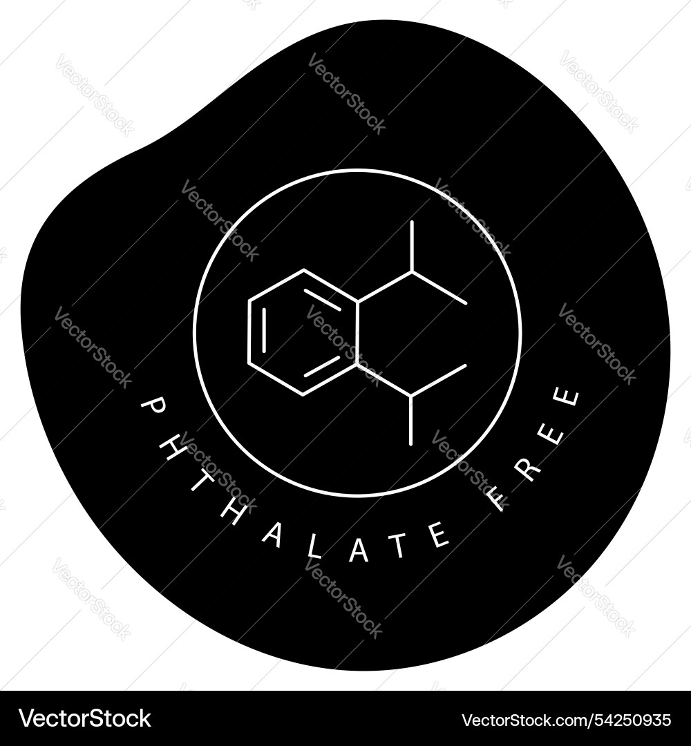 Green molecular chemistry for phthalate-free Vector Image