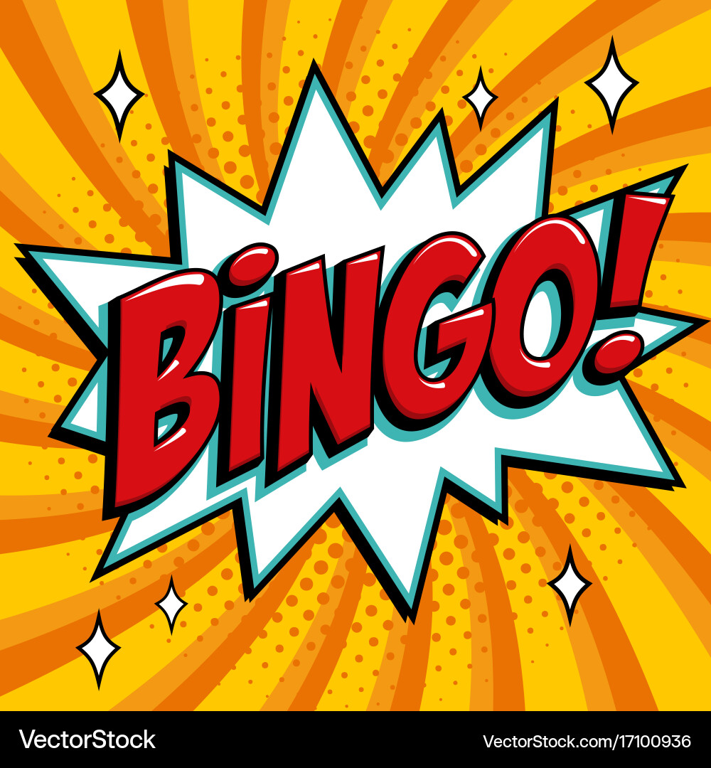 Bingo lottery poster game background Royalty Free Vector