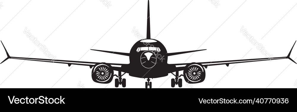 Boeing-737max Royalty Free Vector Image - VectorStock