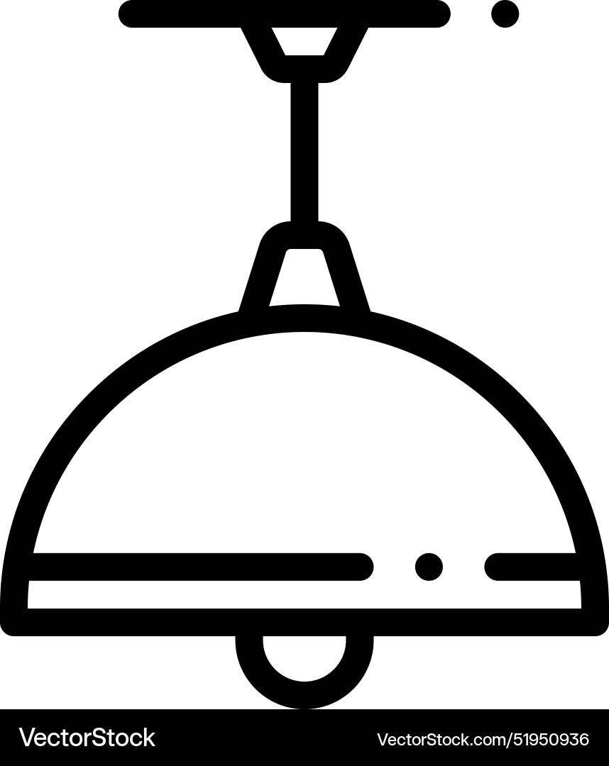 Ceiling light icon thin linear style design Vector Image Ceiling light icon thin linear style design Vector Image